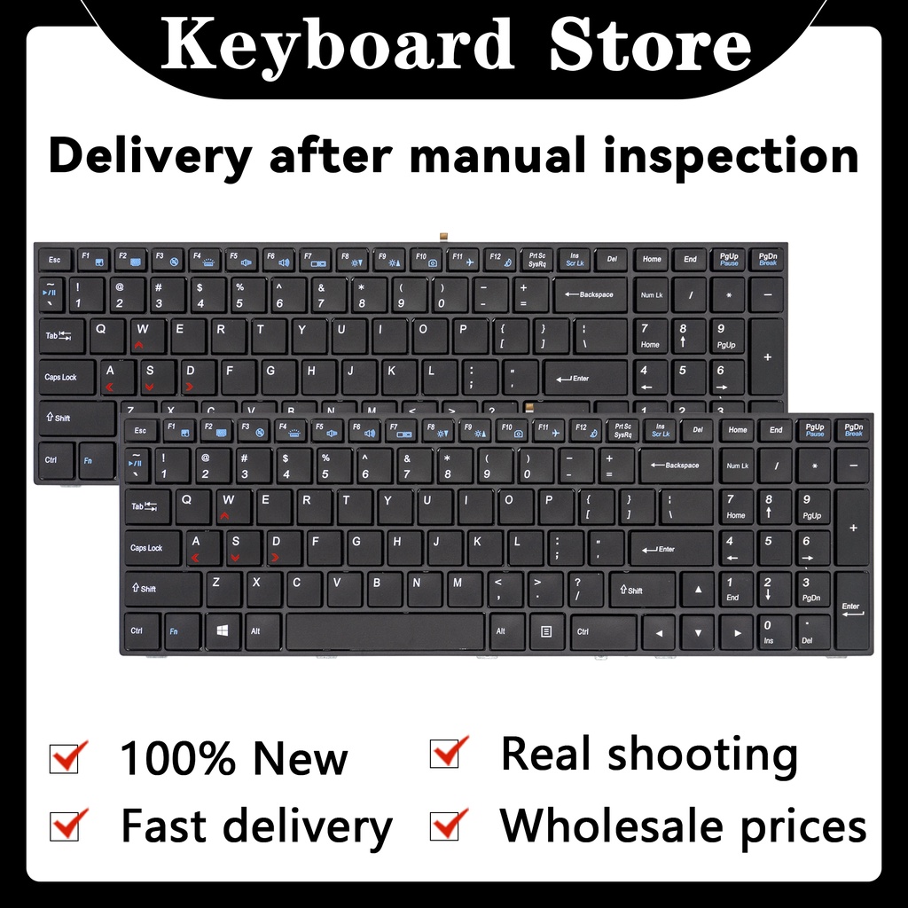 Clevo Terrans Force T5 Laptop Keyboard US Black Backlight | Shopee ...