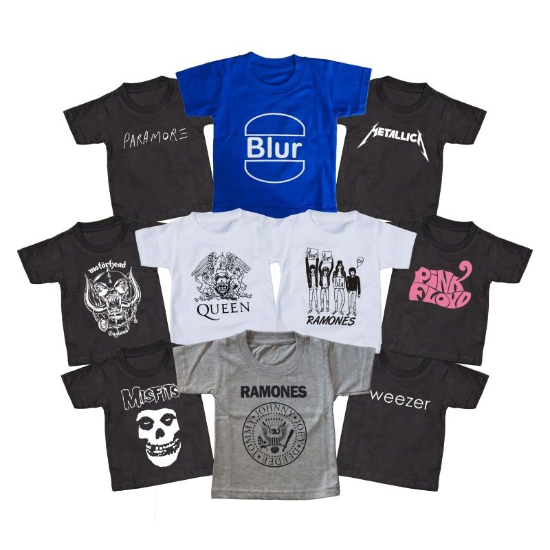Metal Rock Punk Baby Band T-shirt | Shopee Philippines