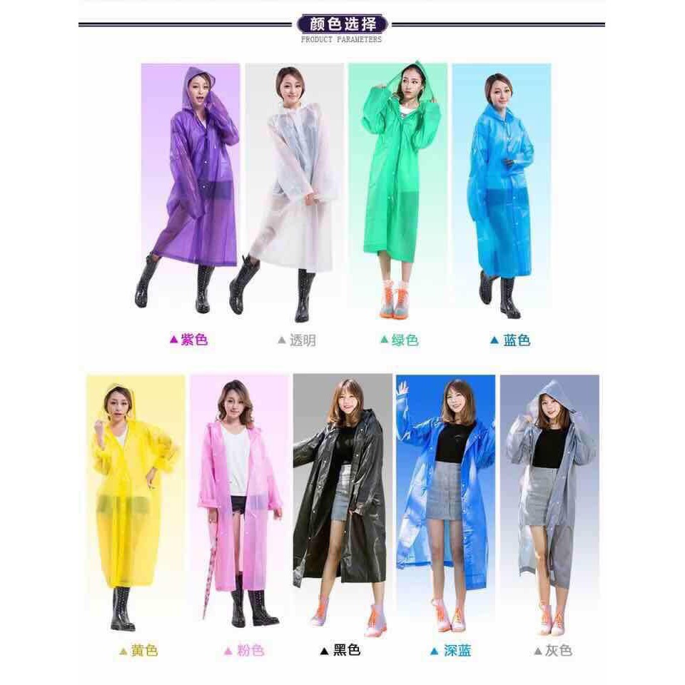 Chinee Portable Unisex Rain Coat ( light weight and reusable rain coat ...