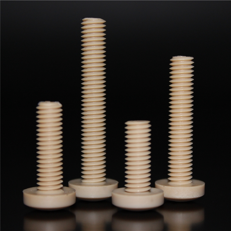 Hot Sale peek High Temperature Resistant Plastic Screw Round Machine ...