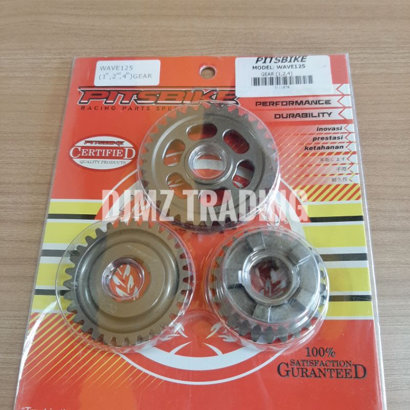 WAVE / RS / XRM (125 / 110) carb | Pitsbike Racing Gear Set (1,2,4 ...