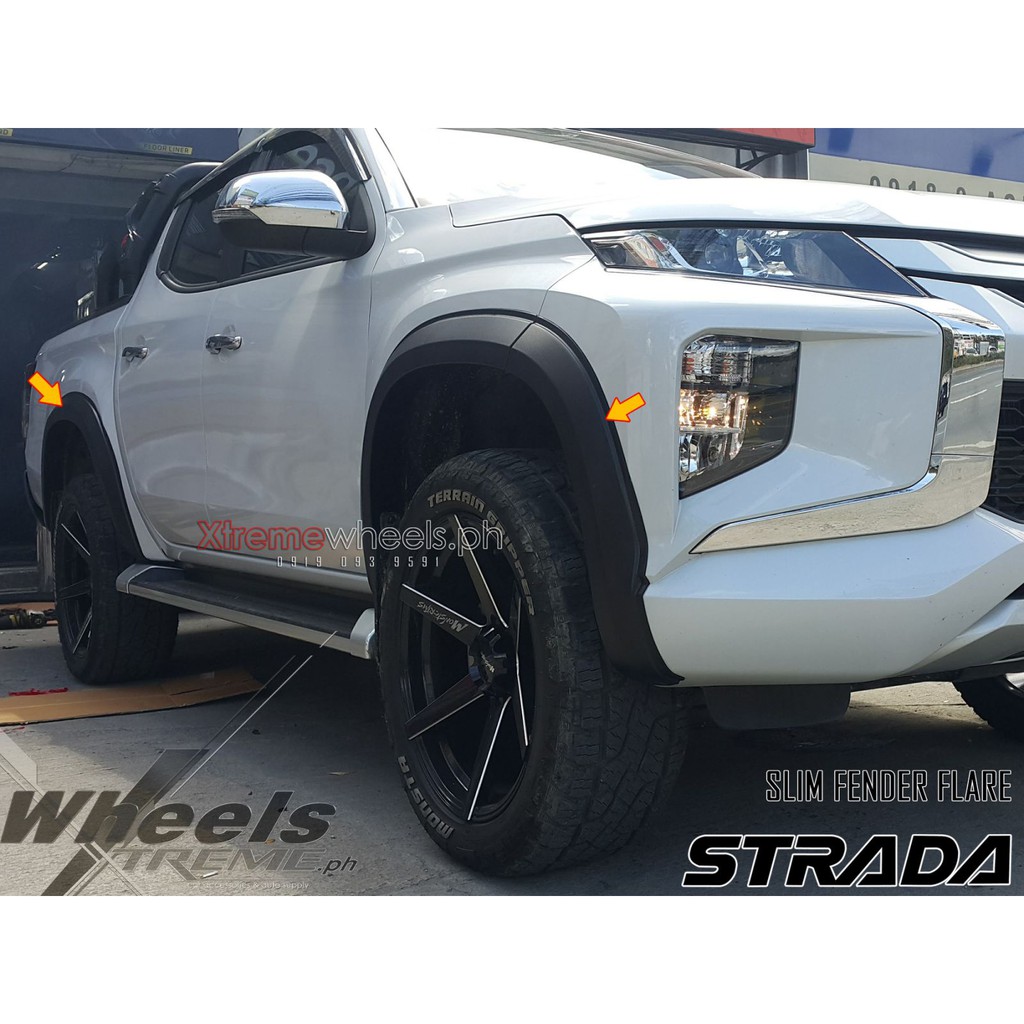 Mitsubishi Strada 2019-2023 Raptor Type Slim Fender Flare Thailand Made ...