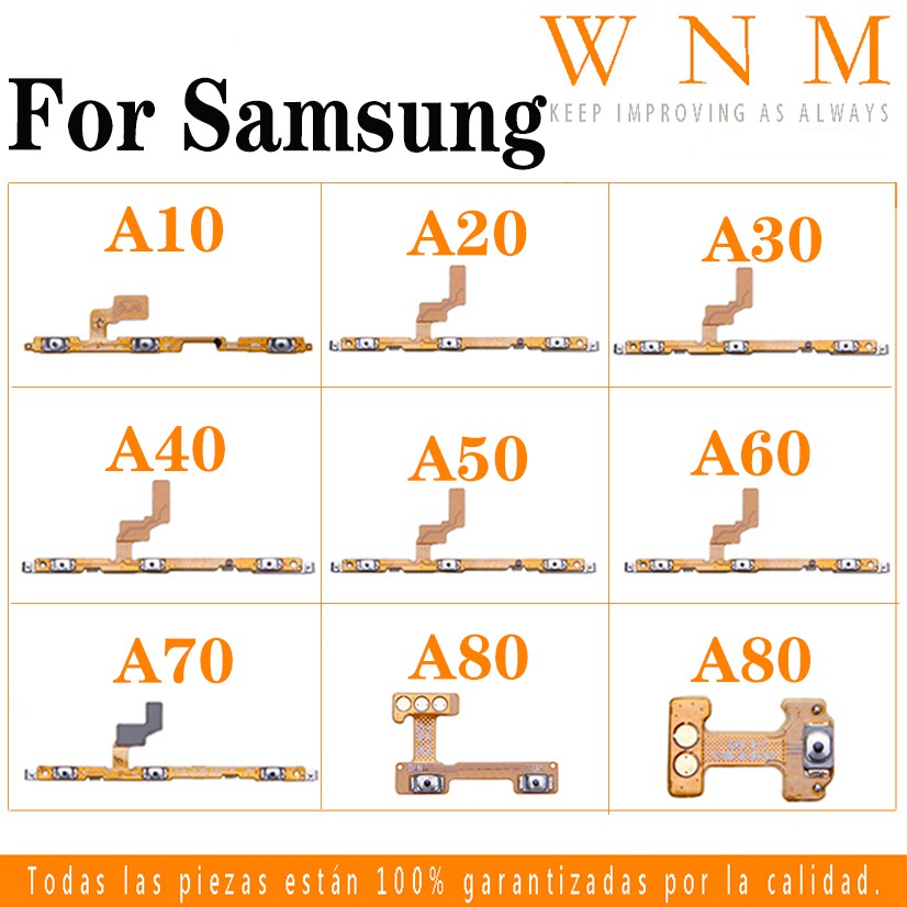For Samsung Galaxy A10 A20 A30 A40 A50 A60 A70 A80 Flex Cable Volume ...