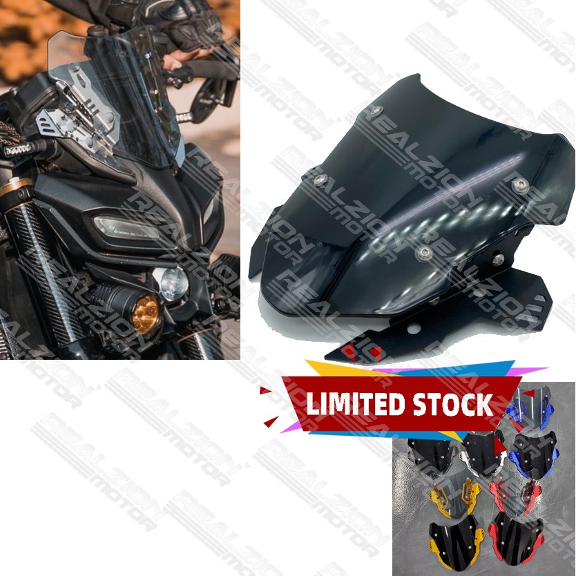 REALZIONMOTOR For Yamaha Mt15 Mt-15 Visor Windshield Accessories 2019 ...