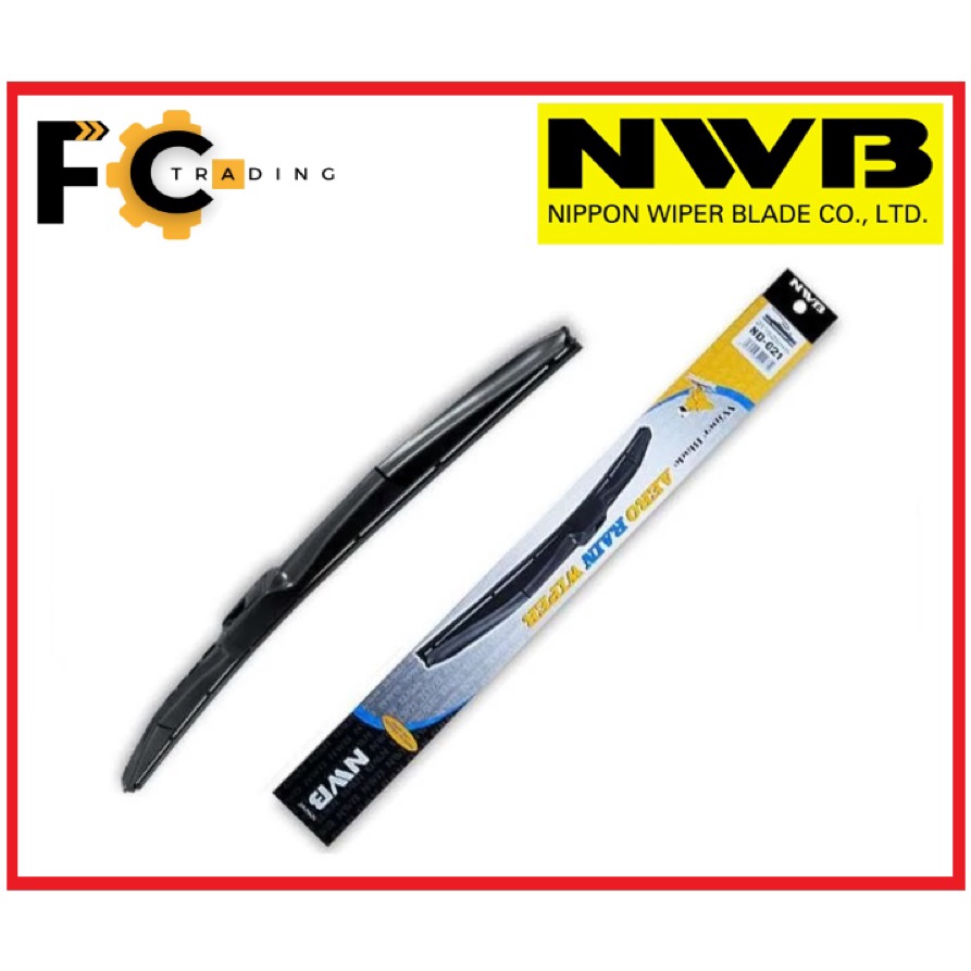 NWB Aero Rain Wiper Blade 12" 14" 16" 18" 19" 20" 21" 22" 24" 26" | Shopee Philippines