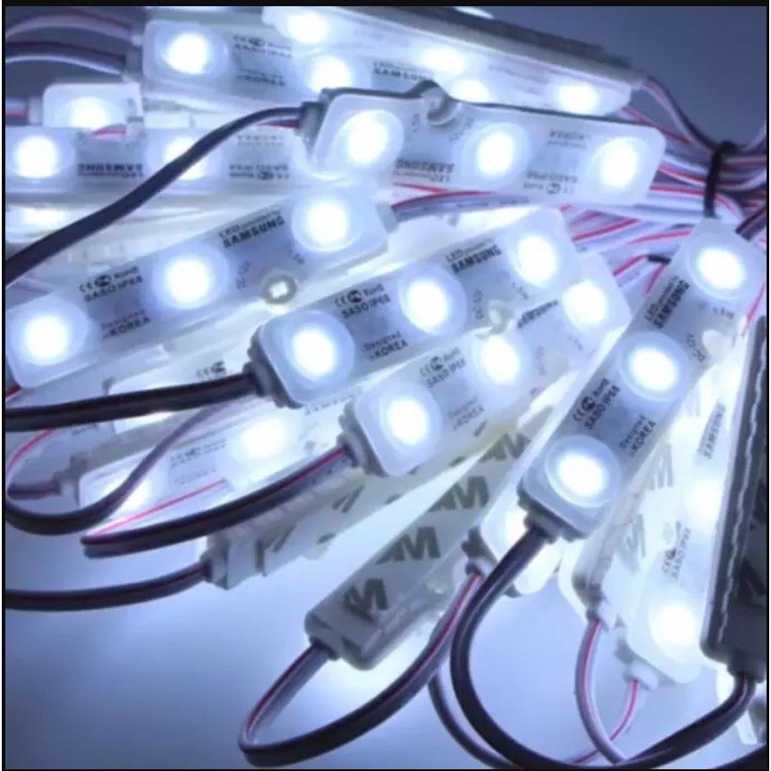 SMD 2835 chip LED Module 3eye / 2eye / White, Warm white, Red, Blue ...