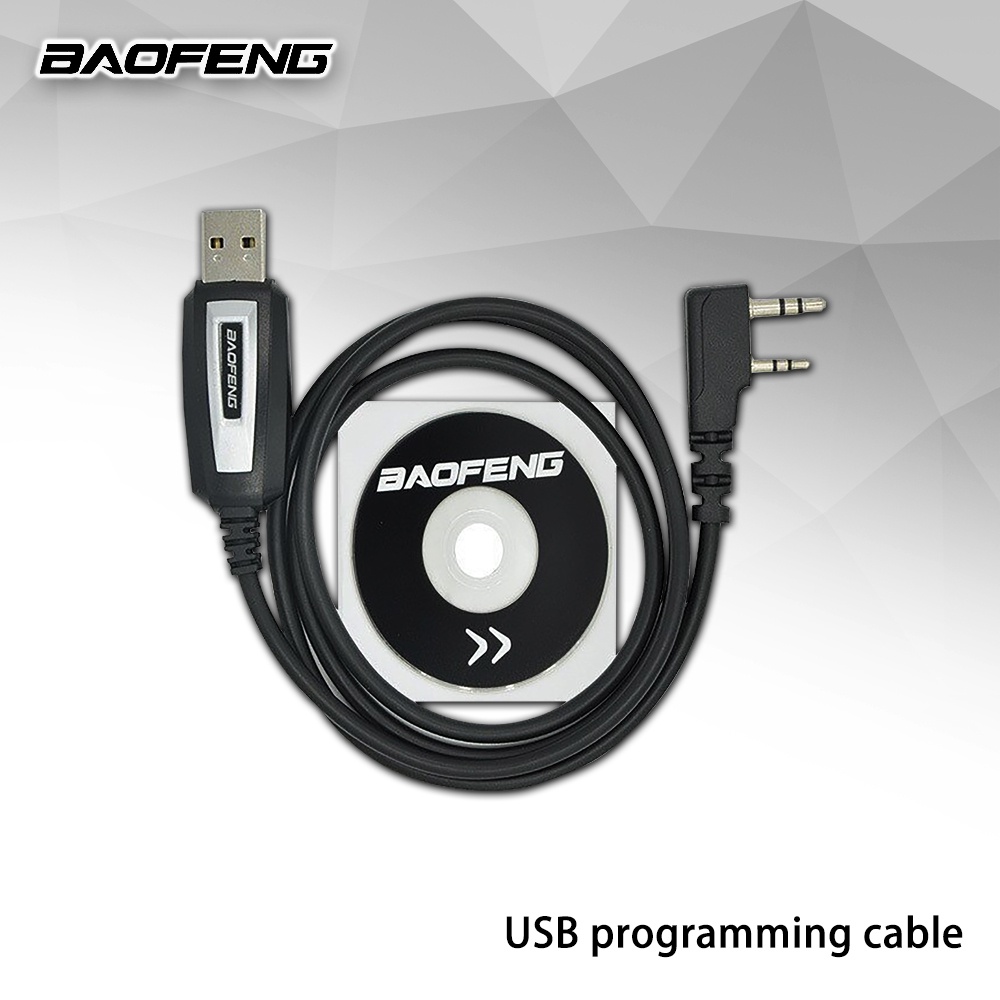 Baofeng USB Programming Cable Walkie Talkie Coding Cord K Port Program ...
