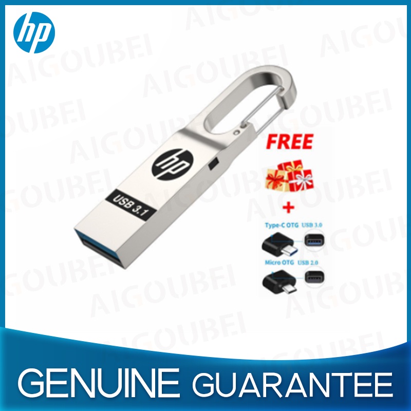 Metal High Speed U Disk HP USB 3.1 Flash Disk Portable Pen Drive with ...