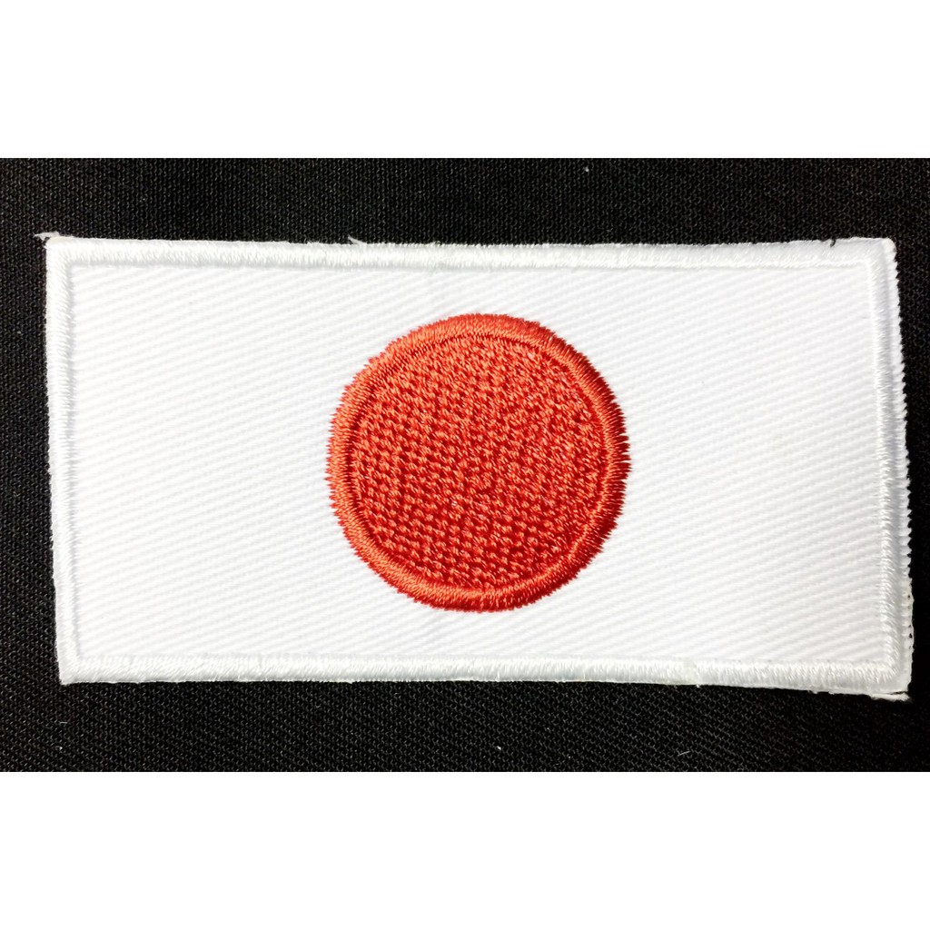 Japan Flag Japanese Nippon Flag Embroidered Cloth Patch | Shopee ...