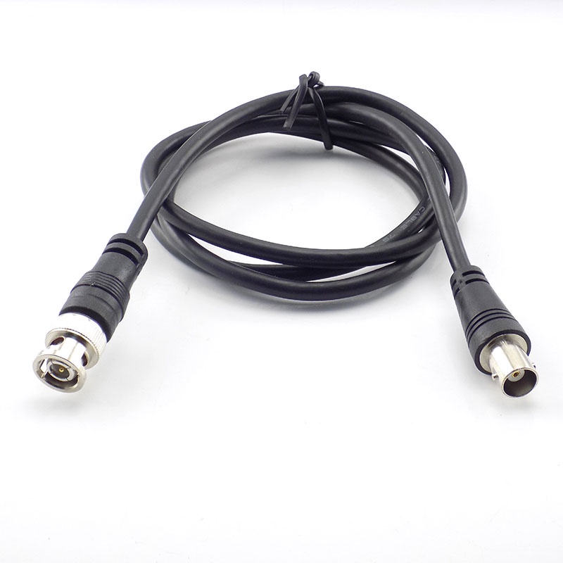 1M Coaxial Line BNC Female To Male Adapter Cable For CCTV Camera BNC Connector Extension Wire ...
