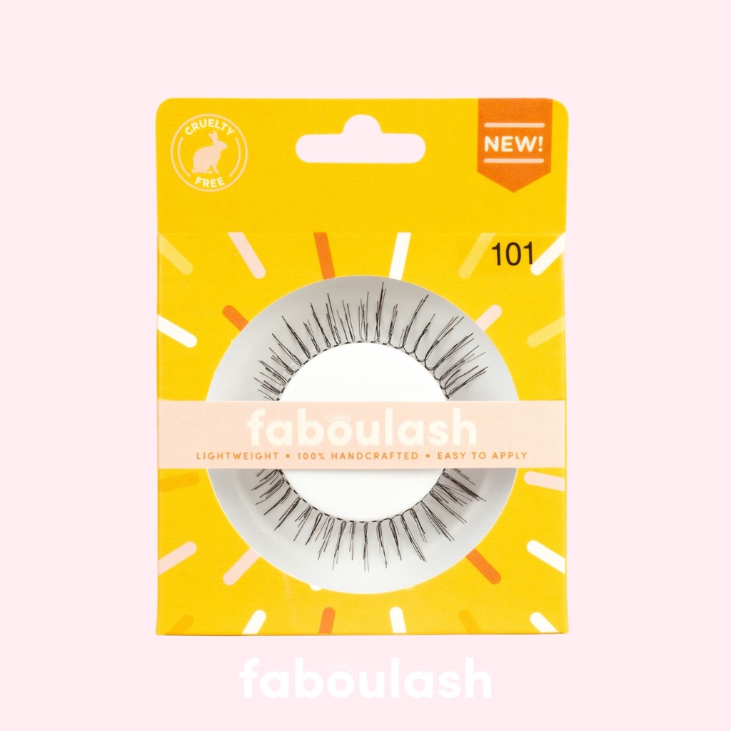 Faboulash Lashes 101 (Premium Quality Human Hair Handcrafted False ...