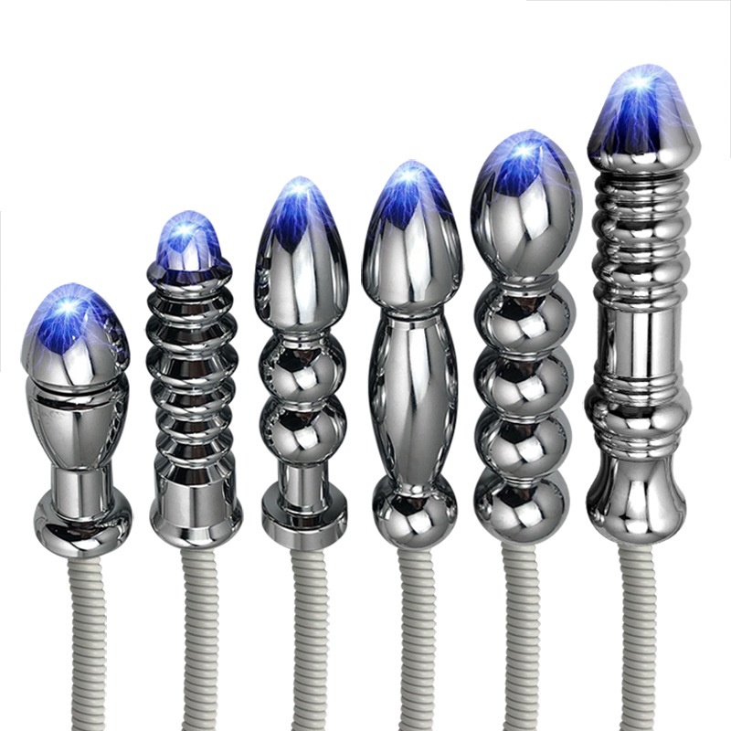 Ujv3 Metal Electric Shock Phallic Anal Pussy Anus Suppository Pulse