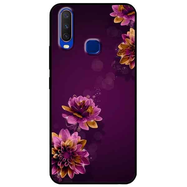 Printed Case for Vivo Y12/ Y15/ Y17 Purple Chrysanthemum Pattern ...