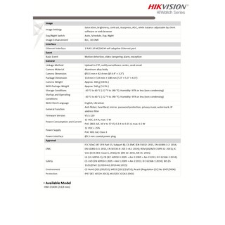 Hikvision HWI-D140H 4MP IR H.265 Outdoor Vandal Proof PoE HiWatch Dome ...