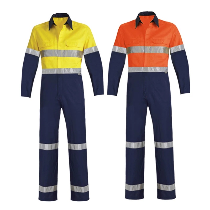 Work Coverall Uniform Men 100% Cotton Working Coverall Welding Suit Car ...