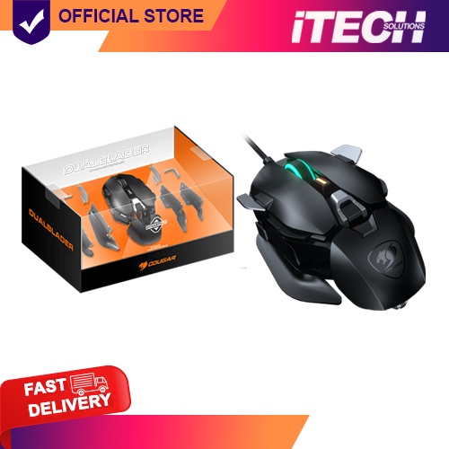 COUGAR DUALBLADER RGB FULLY CUSTOMIZABLE AMBIDEXTROUS OPTICAL GAMING ...