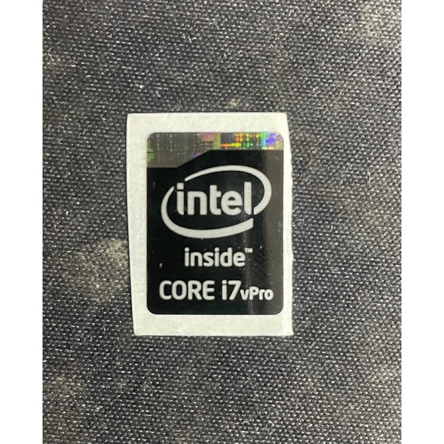 Intel Core i7 vPro logo Sticker original Black type B | Shopee Philippines