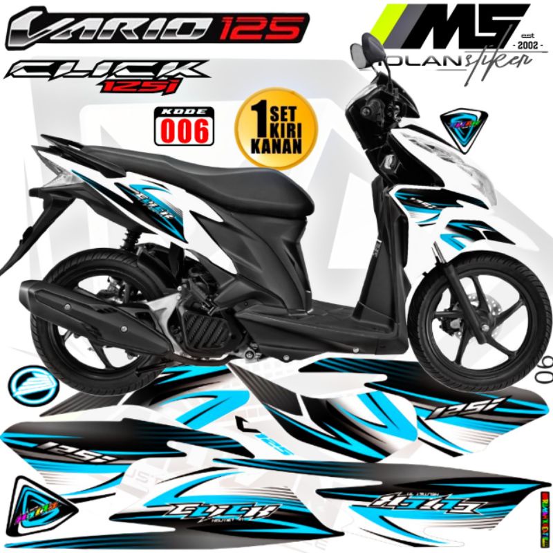 Decal Sticker Striping Variation Click 125 Old 2012-2013-2014 - Click ...
