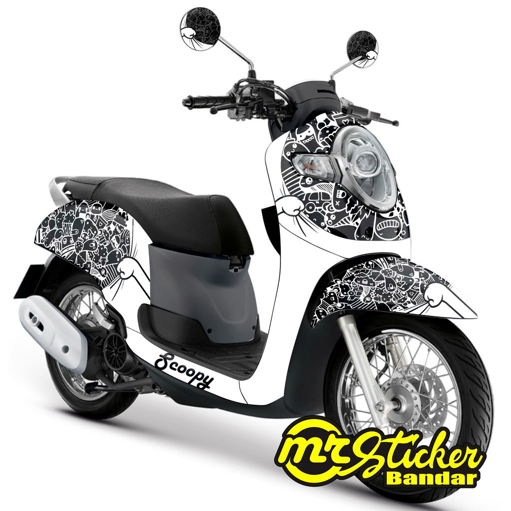 PUTIH Decal scoopy Full body Full body Block Decal Scopy Decal New Fi ...