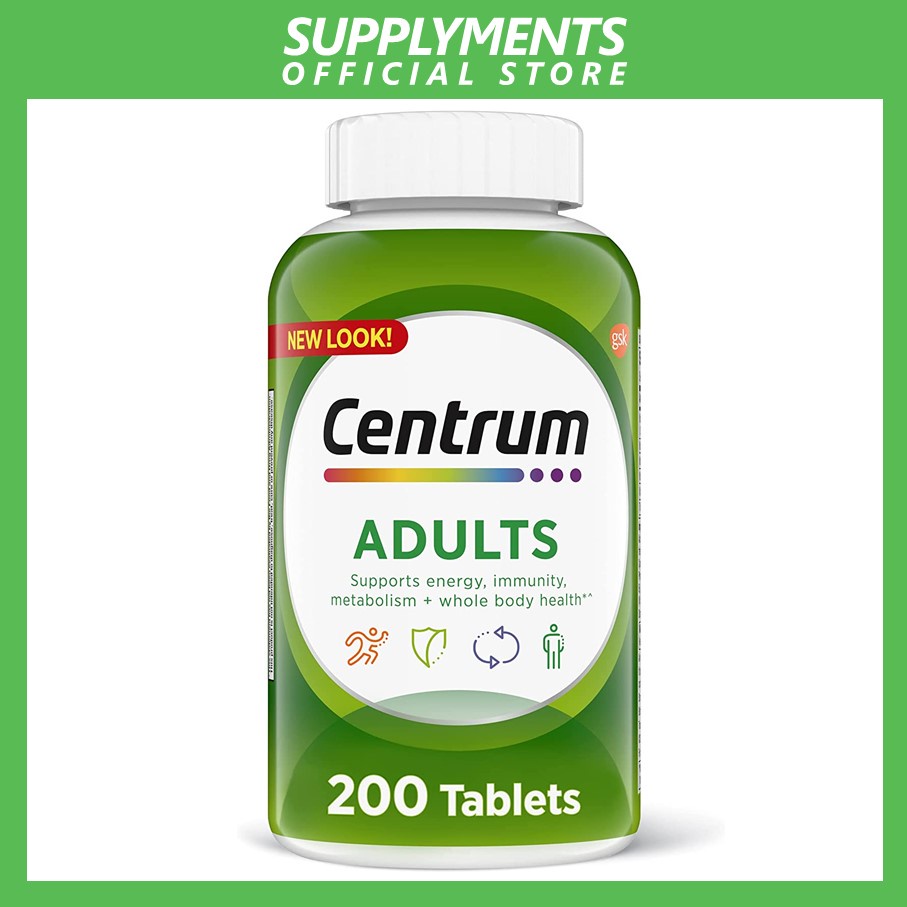 Centrum Adults Multivitamins 200 Tablets | Shopee Philippines