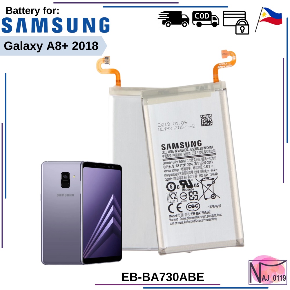 Samsung Galaxy A8 Plus Battery (model: EB-BA730ABE) Original High ...