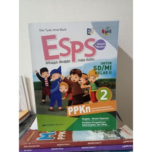 Esps PPKn book for class 2 at Erlangga Elementary School | Shopee ...