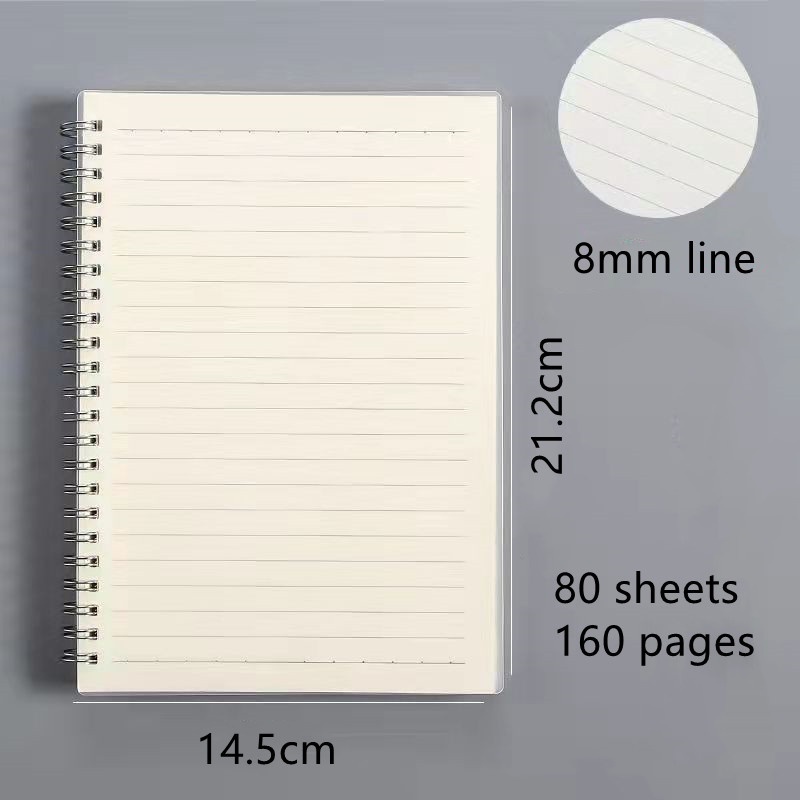 Thickened student notebook notepadA6 B5 A5 easy styled notebook line/grid | Shopee Philippines