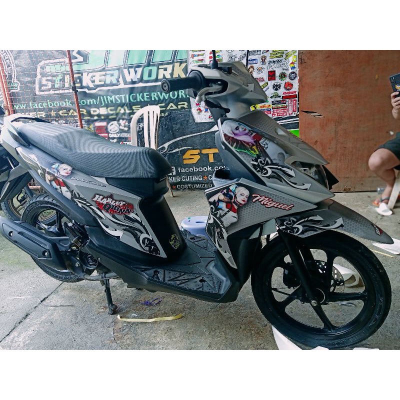 SUZUKI SKYDRIVE SPORTS (Harley Quinn Full Decals Set) | Shopee Philippines