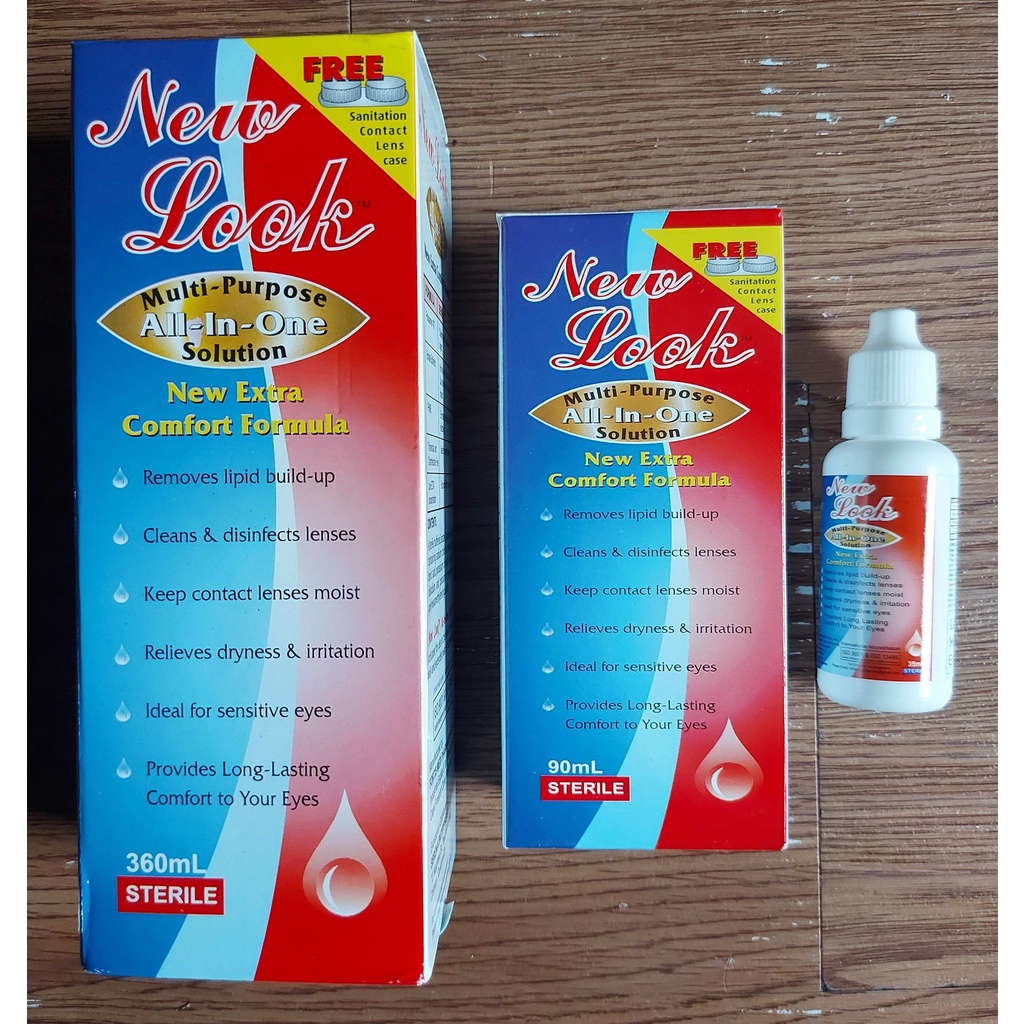 New Look All in one Solution Contact lens Solution | Shopee Philippines