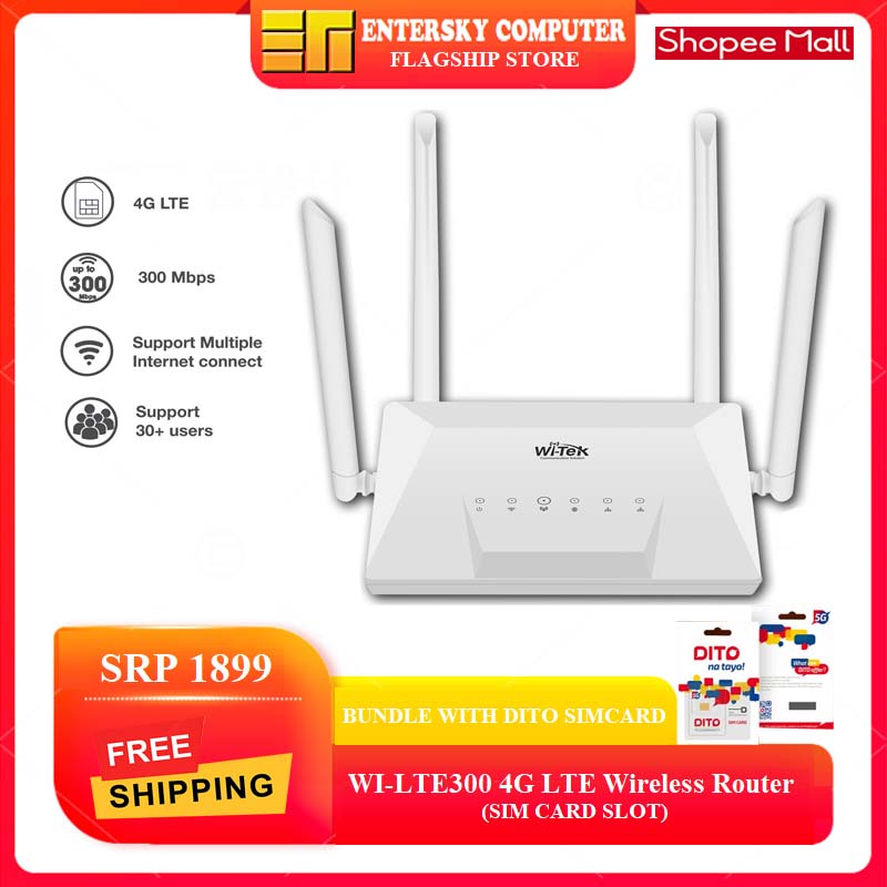 Wi-tek WI-LTE300 4G LTE Wireless Router | Shopee Philippines