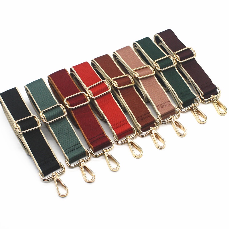 3.8cm Wide Bag Strap Female Bag Accessories Strap Colorful Striped ...