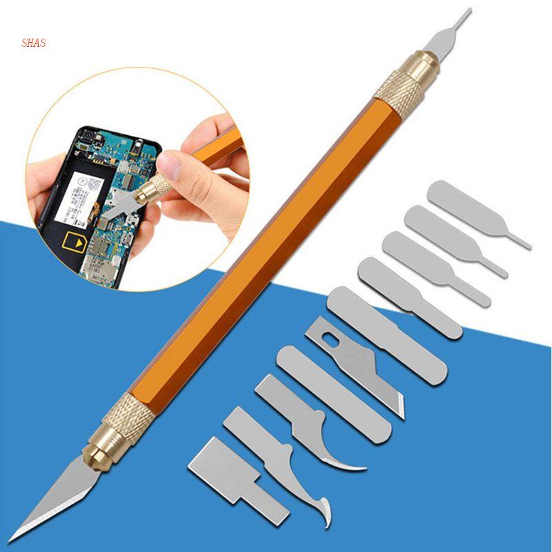 Shas 13pcs/set Phone Repair Blades Steel Craft Artwork Sculpture Knifes ...