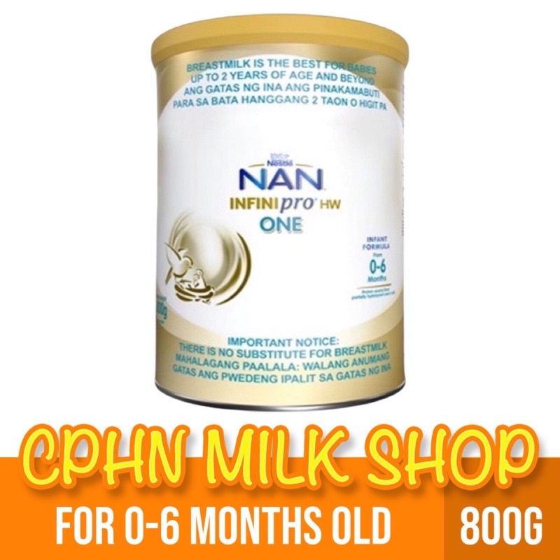 NAN INFINIPRO HA One 800g for 0-6 Months Old Infant Formula | Shopee ...