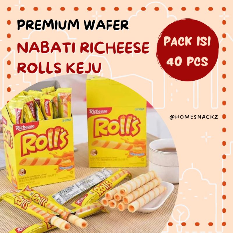 300gr NABATI RICHEE ROLLS CHEESE/ SNACK SNACK VIRAL KILOAN ORIGINAL ...