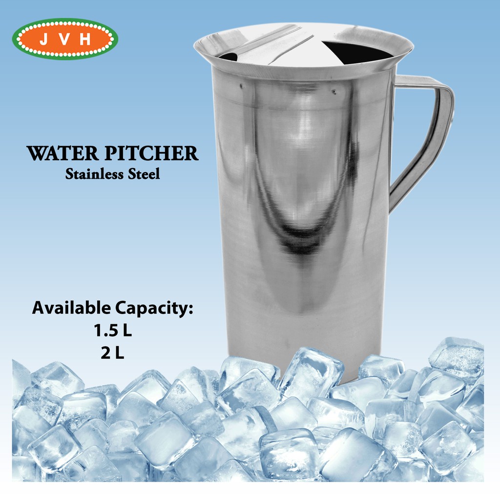 JVH Durable Stainless Steel Water Pitcher 2L | Shopee Philippines