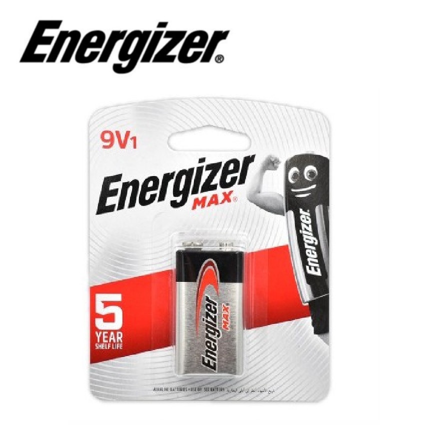 ORIGINAL ENERGIZER Max 9V Battery Alkaline Battery 6LR61 ORIGINAL Made in Malaysia 1pcs / pack ...