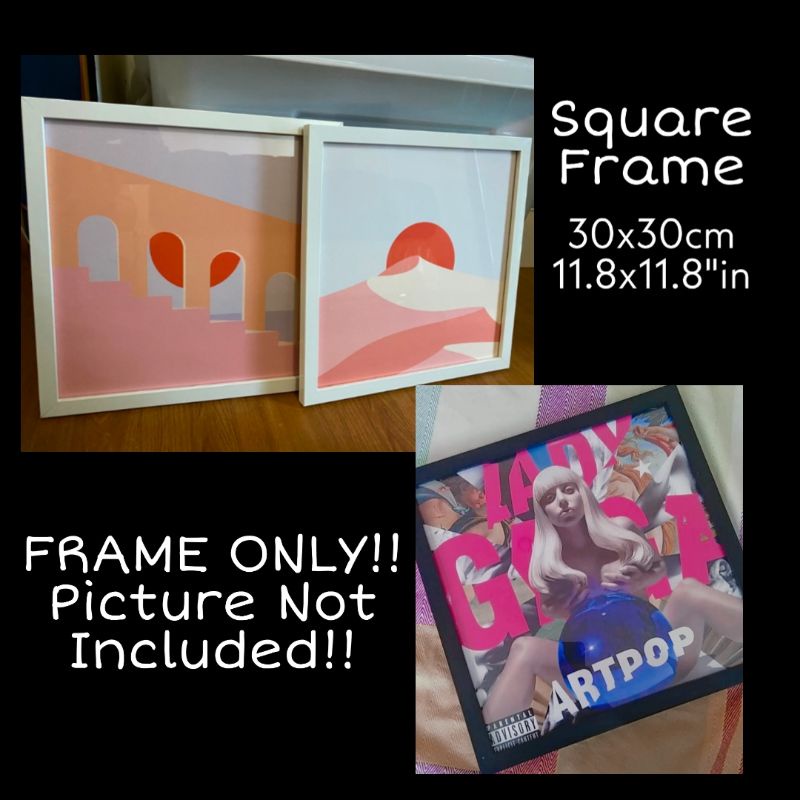 Square Frame/Poster Frame 30x30cm (11.8x11.8"inch) | Shopee Philippines