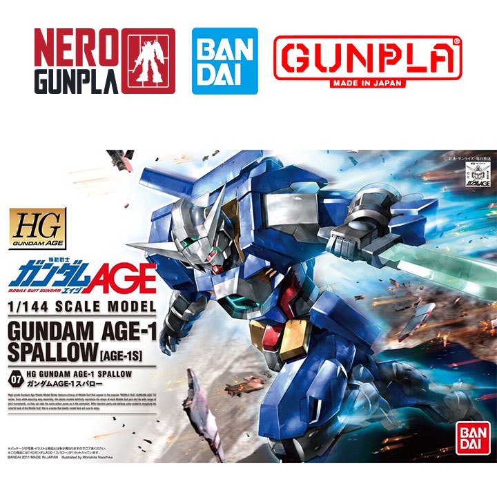 Bandai Gunpla HG Age 1/144 Gundam Age-01 Sallow Assembly Model [Age-1S ...