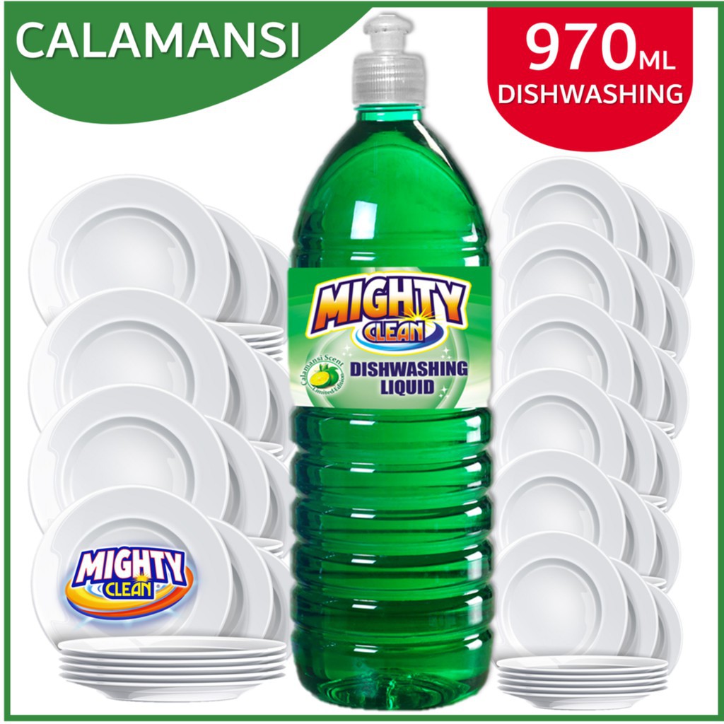 Mighty Clean Dishwashing Liquid Calamansi 970ml | Shopee Philippines