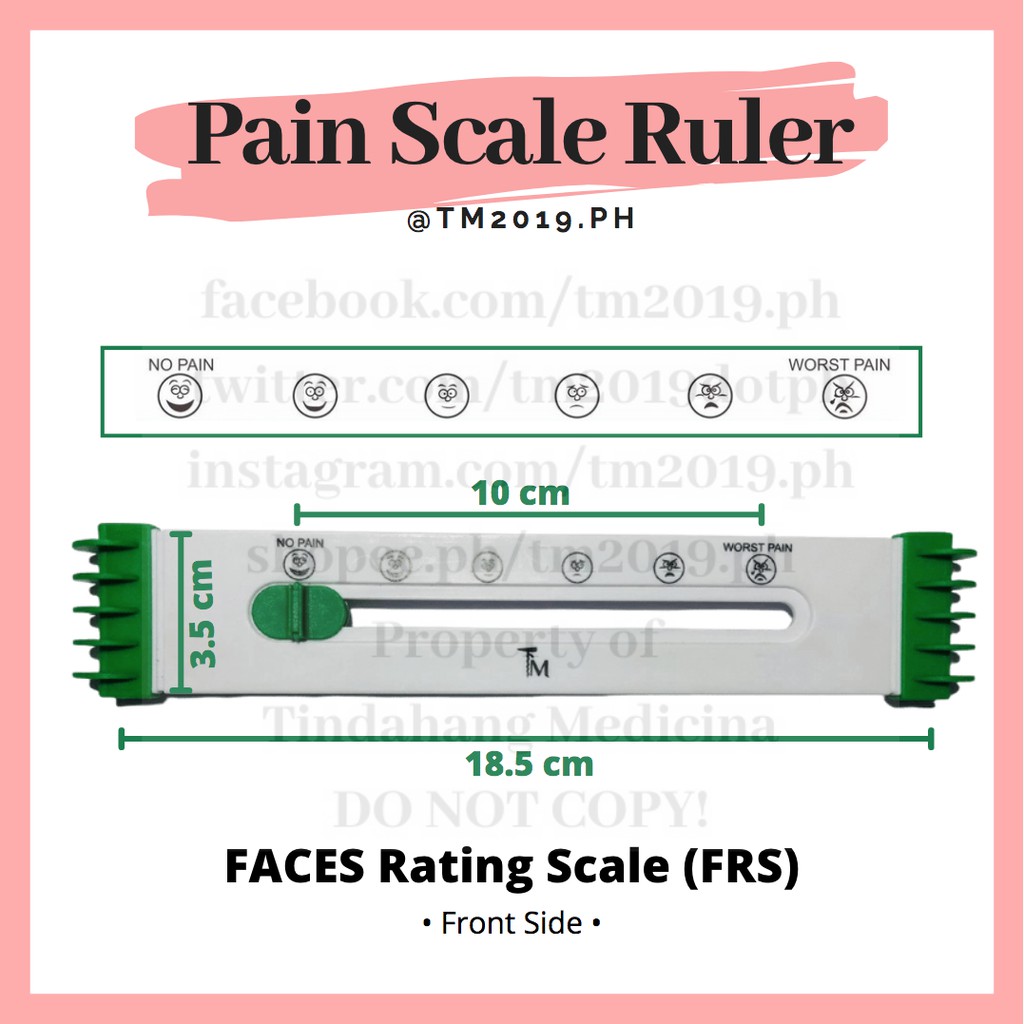 [TM2019] Pain Scale Ruler | Shopee Philippines