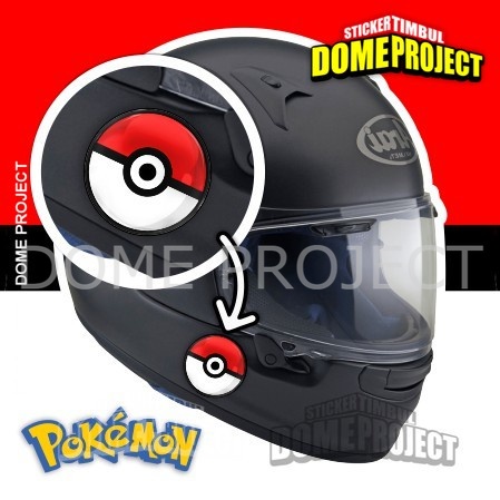 POKEMON POKEBALL MOTORCYCLE STICKERS EMBLEM STICKERS 3D embossed ...