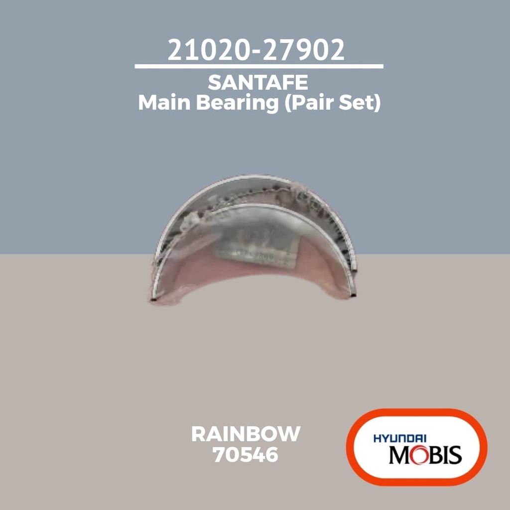 Main Bearing (Pair Set) for HYUNDAI Santafe [Mobis Original] Part ...