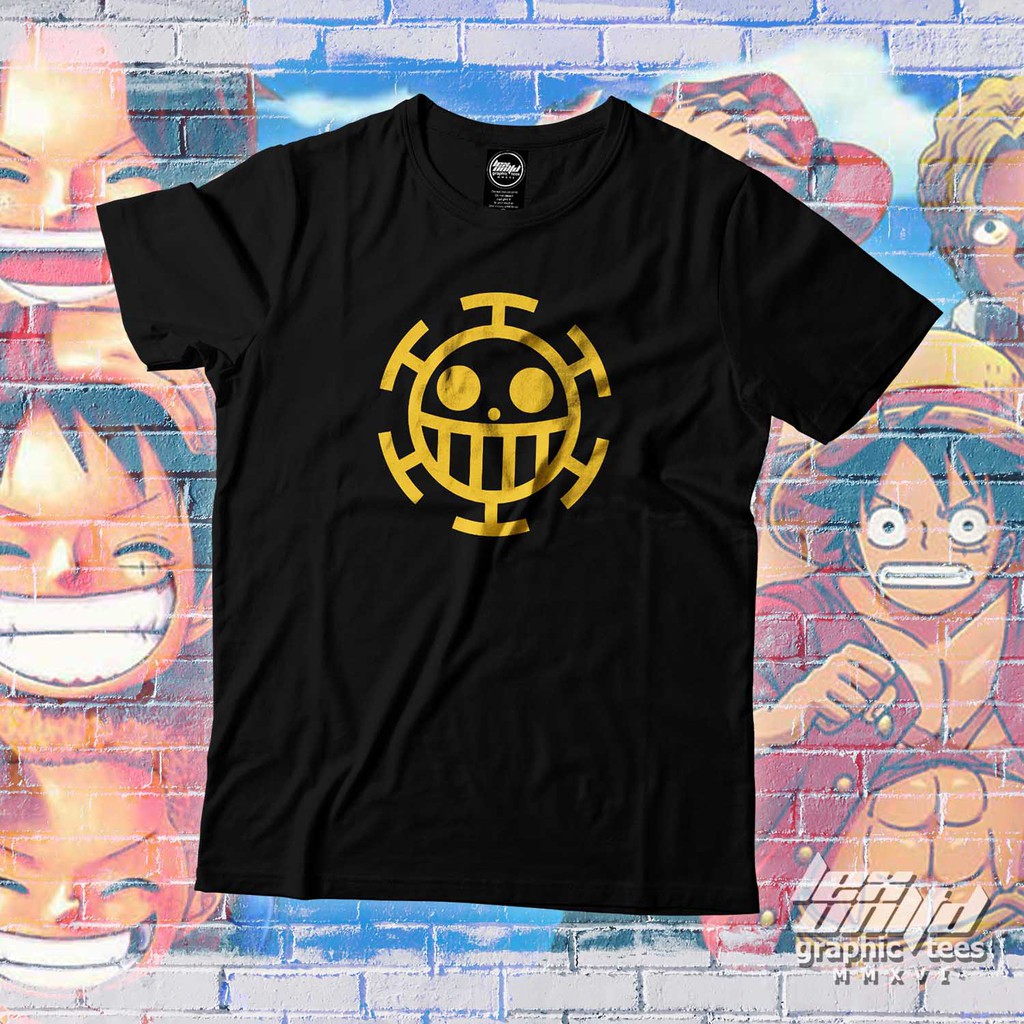 Anime One Piece Shirt (Heart Pirate Flag) | Shopee Philippines
