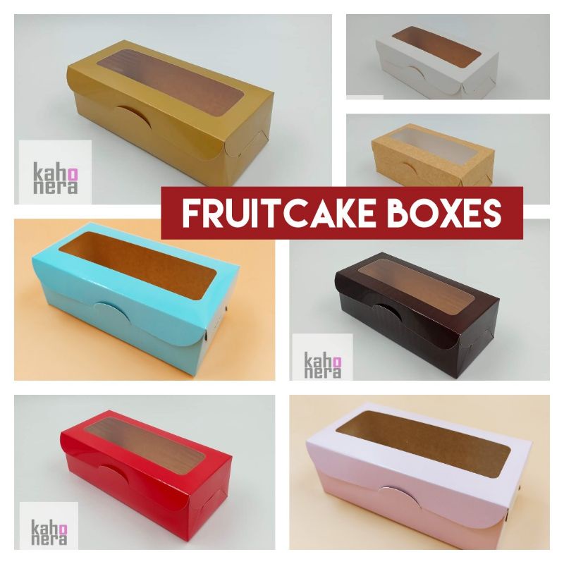 10pcs Fruitcake pastry box (Banana cake box) by Kahonera | Shopee ...