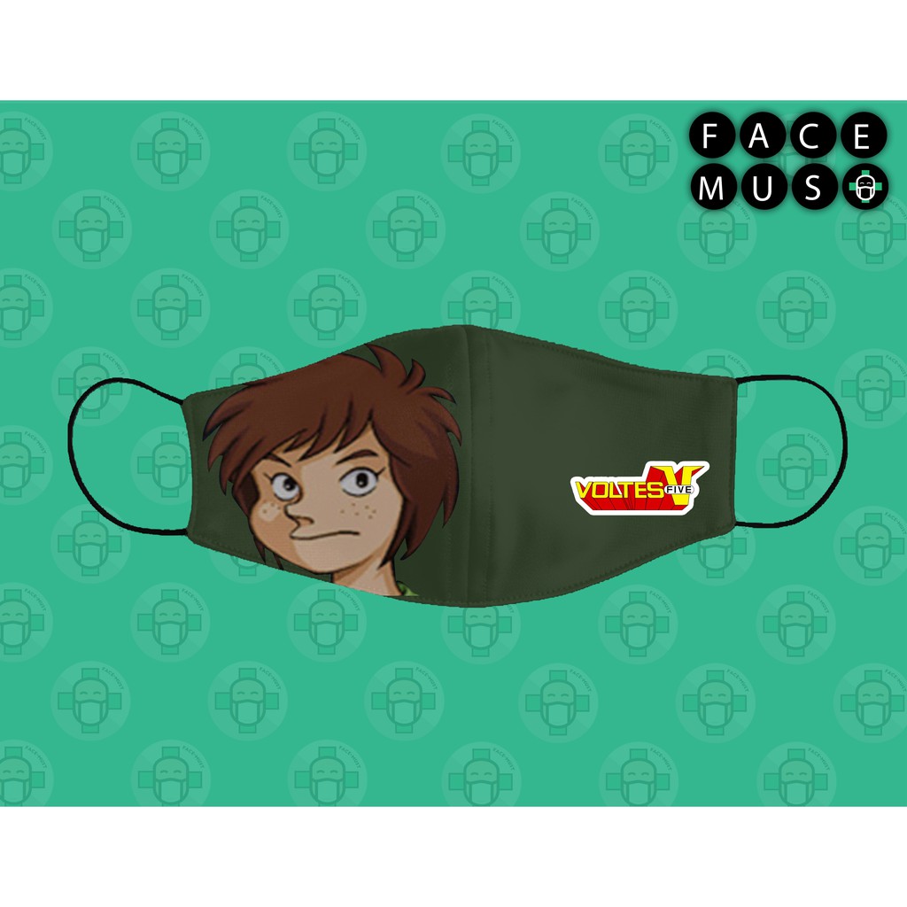 Voltes V inspired Facemask - Little John | Shopee Philippines