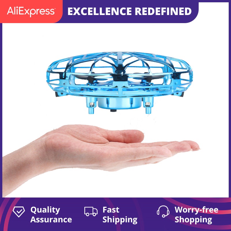 Mini Helicopter RC UFO Dron Aircraft Hand Sensing Infrared RC ...