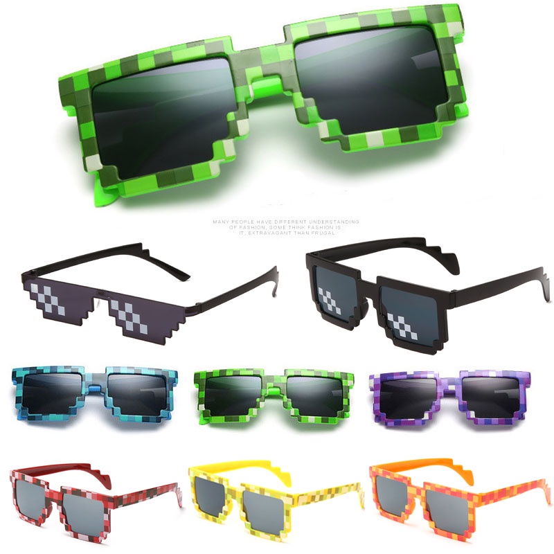 1pc Game Minecraft Thug Life Sunglasses Kids Holloween Party Cosplay ...