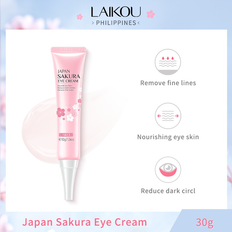 LAIKOU Japan Sakura Eye Cream Remove Wrinkle Anti-aging Tighten Eye ...