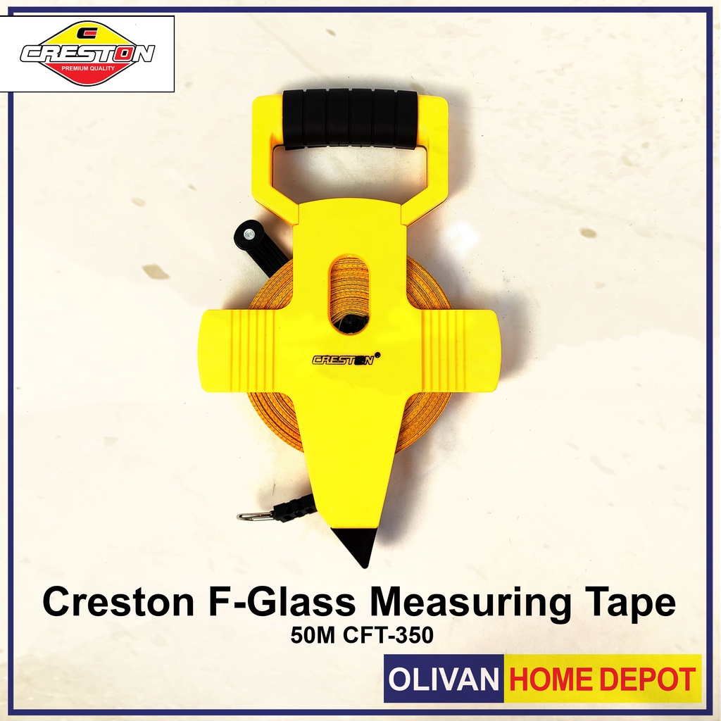 CRESTON Open Reel Fiber Glass Measuring Tape 30 meters CFT-330, 50 ...