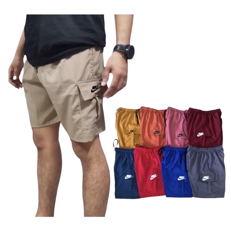 PLAIN TASLAN CARGO SHORT WITH BRAND PRINT FOR MENS BUNDLE OF 6 OR 12 ...